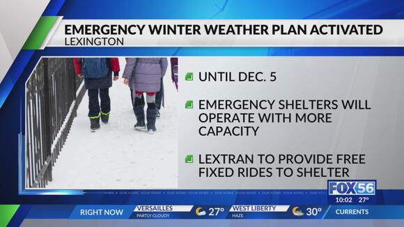 Ohpi Emergency Winter Weather Plan For Lexington Homeless Newsbreak