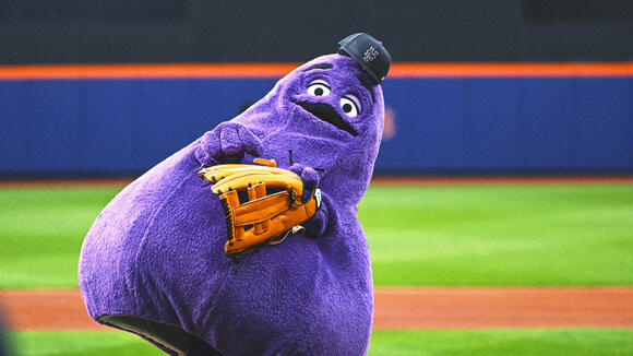 'The Grimace Effect': Mets are 7-0 since McDonald's mascot's ceremonial ...