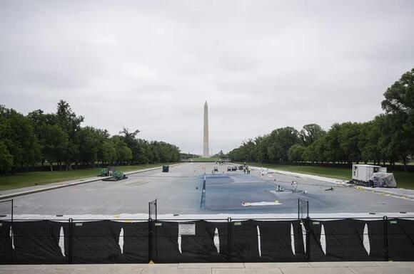 ‘86 47’ graffiti appears on Lincoln Memorial Pool following Trump DOJ ...
