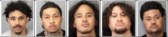 Shocking video shows moment gang of thieves smash into California ...