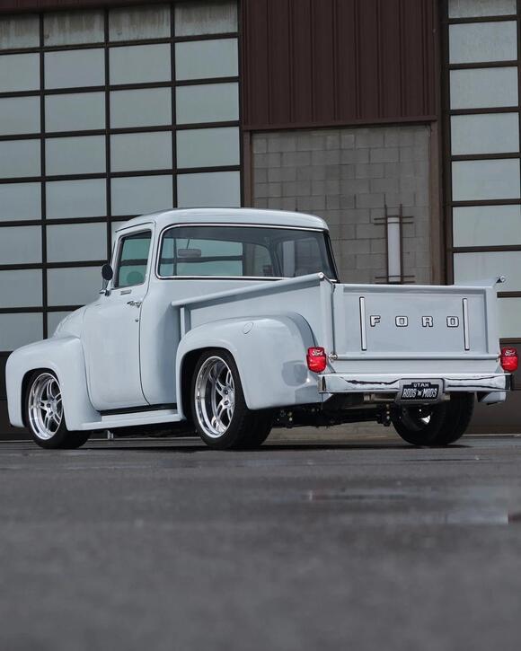 This 1956 Ford F-100 Looks Classic Outside but Hides a 525-HP V8 ...