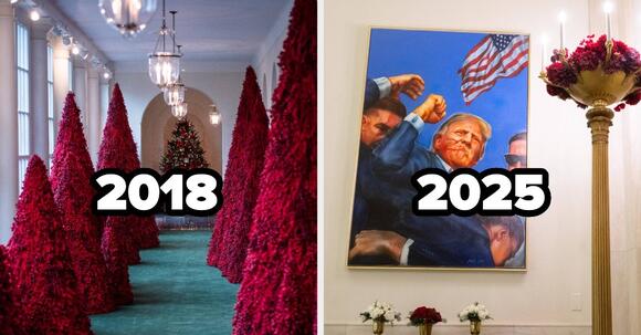 Melania Trump's 2025 Christmas Decorations Have Been Revealed, And They Are...Something - NewsBreak