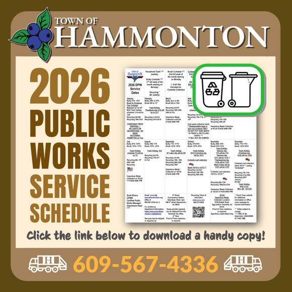 🚛 2026 Hammonton Trash & Yard Waste Pickup Schedule - NewsBreak
