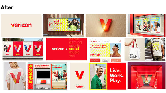 The new Verizon logo is a glowing success