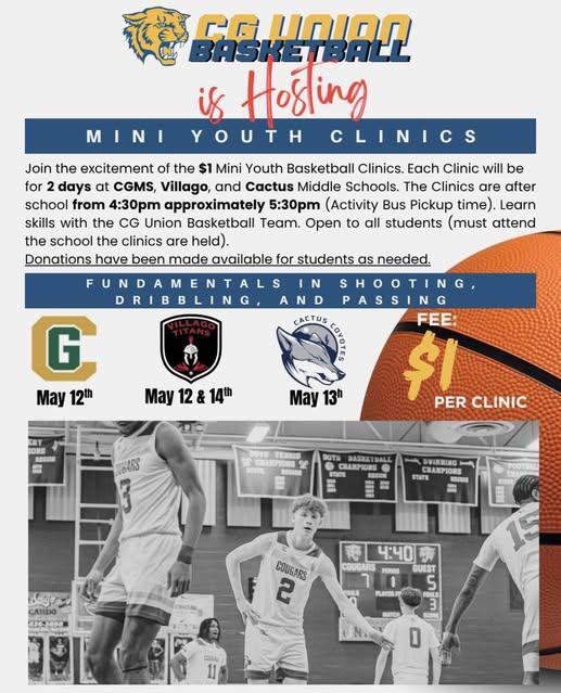 Mini Youth Basketball Clinics Set at CG Schools - NewsBreak