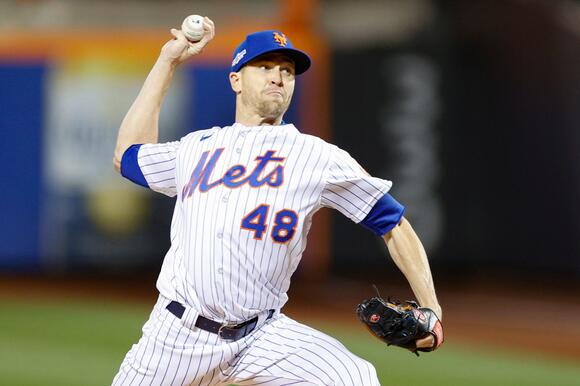 Jacob deGrom turns up heat, sends Juan Soto tumbling to ground with ...