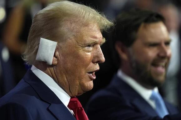 Photo is said to show Trump’s ear with no damage on Monday after ...