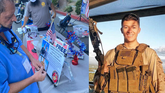 Veterans hold fundraiser for Cpl. Hunter Lopez at VillageFest