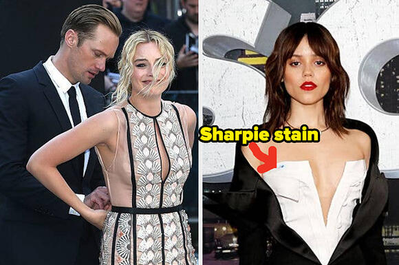 14 Red Carpet Wardrobe Malfunctions That Celebs Either Fixed With Quick ...