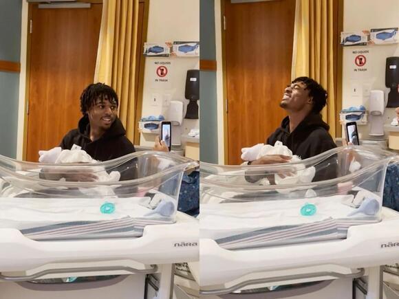Brother Fights Tears as Sister Reveals Baby Named After Him - NewsBreak