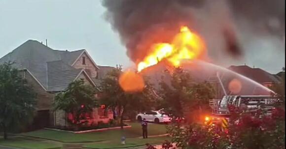 North Texas Homes Damaged as Lightning Fires Strike During Severe ...