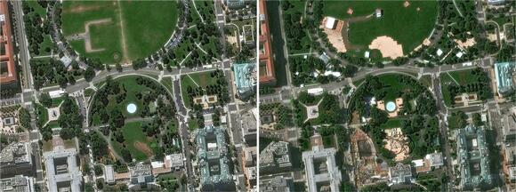 New satellite imagery shows UFC Octagon, ballroom construction at White ...