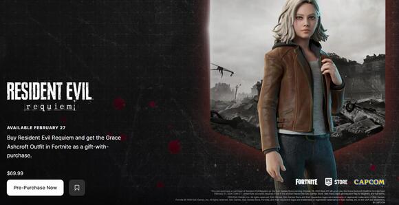 Grace Ashcroft Fortnite Skin Revealed – Resident Evil Requiem Collab ...