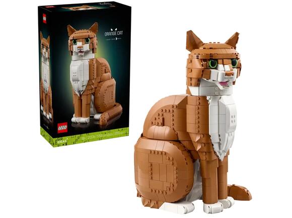 LEGO debuts life-sized orange tabby cat set for adults - NewsBreak