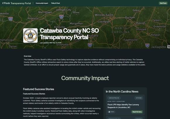 Sheriff launches Flock camera transparency portal - NewsBreak