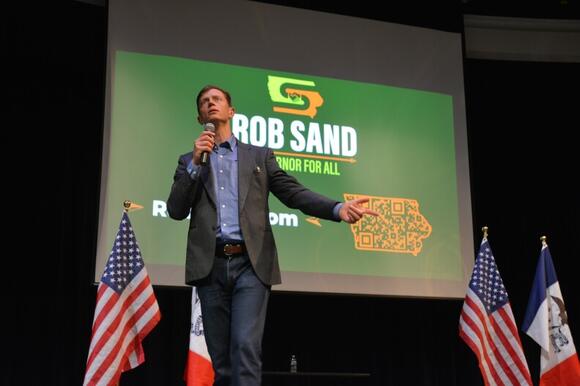 Rob Sand kicks off 100 Town Hall Tour as candidate for governor of Iowa ...