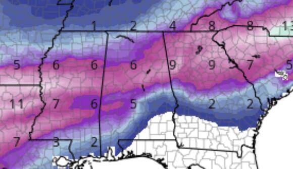 Measurable snowfall possible across Alabama this weekend - NewsBreak