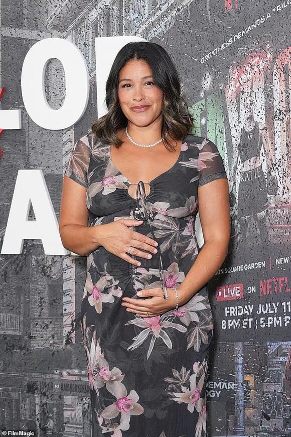 Gina Rodriguez reveals pregnancy as she debuts baby No 2 bump on red ...