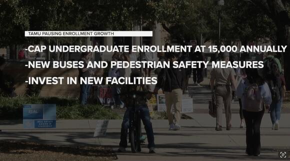 Texas A&M plans to cap enrollment to handle rapid growth - NewsBreak