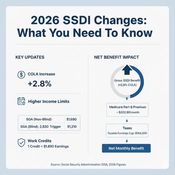 Navigate the 2026 SSDI Landscape: New Income Limits and COLA ...