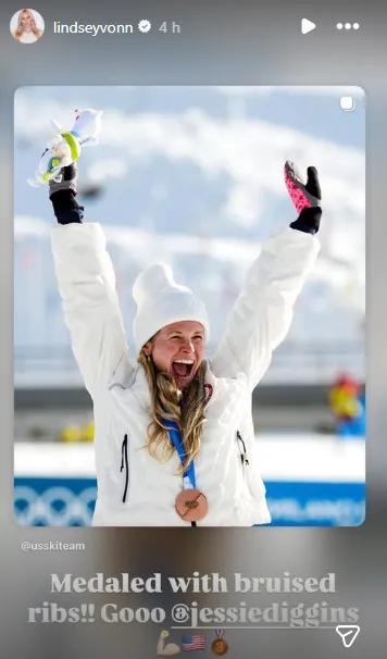 Lindsey Vonn Leads Tributes for Chloe Kim and Jessie Diggins After ...
