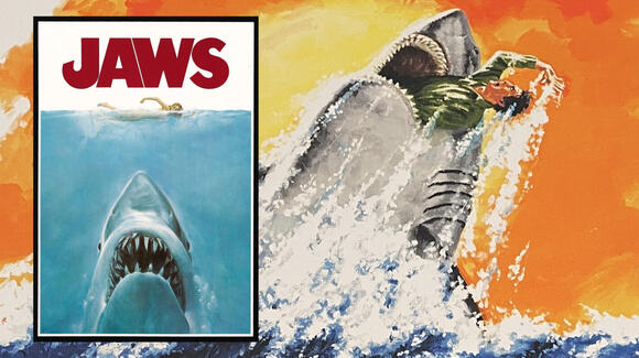 ‘Jaws’ Artist Reveals Why the Original Movie Poster Was Never Used ...
