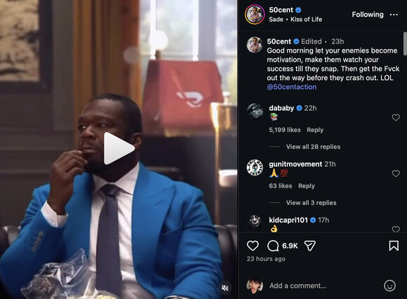 50 Cent Shares Advice on Letting 'Enemies' Serve as 'Motivation': 'Make ...
