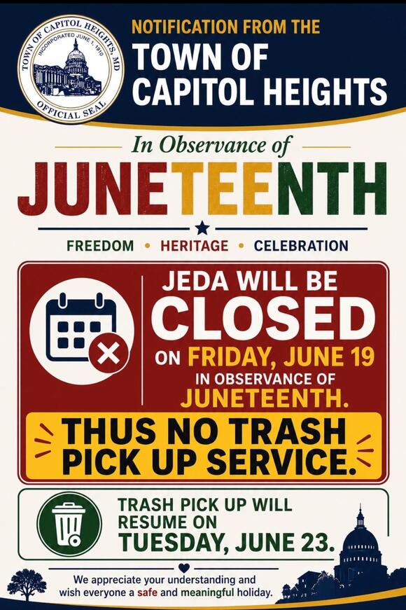⚠️ Trash Pickup Moved to June 23 for Juneteenth Holiday - NewsBreak