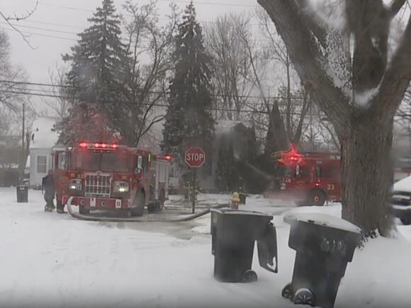 Man found dead after house fire on Detroit's east side - NewsBreak