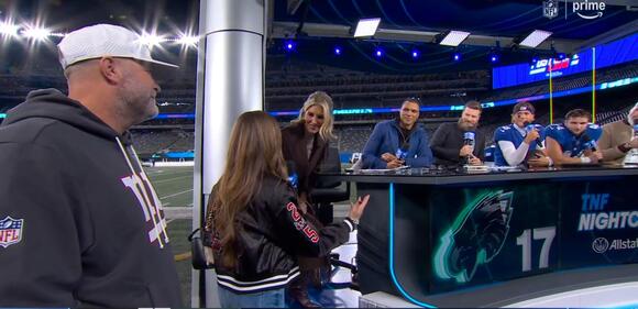 Jaxson Dart’s mom gets ‘emotional’ in interview after thrilling Giants ...