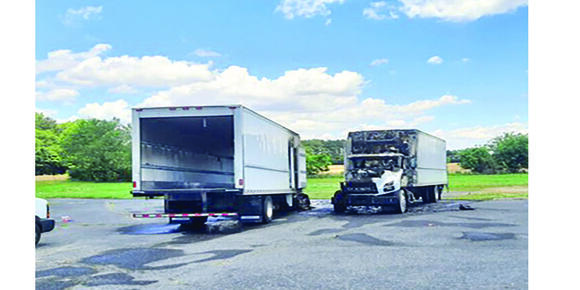 Hebron Volunteer Fire Dept. responds to truck fire