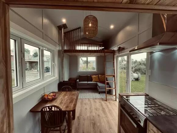 365-sq-ft tiny house provides a compact but comfortable life on wheels ...