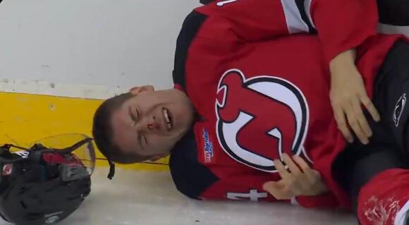 Rangers’ Matt Rempe ejected for brutal hit that bloodied Devils forward