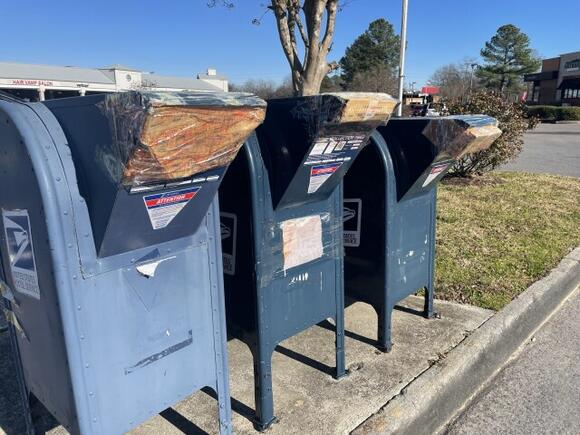 USPS collection bins taped across Hampton Roads - NewsBreak