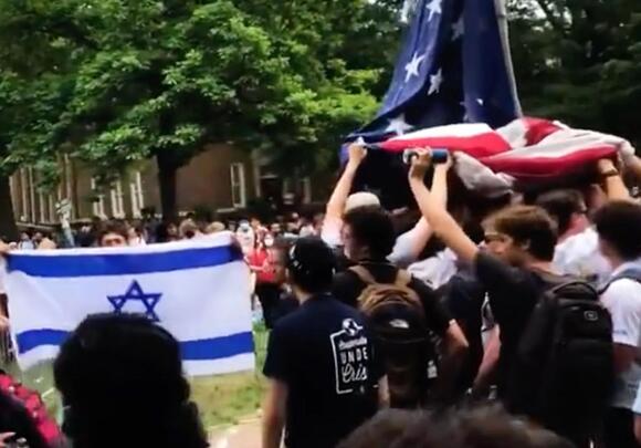 Trump releases ad heralding UNC frat bros who defended American flag ...