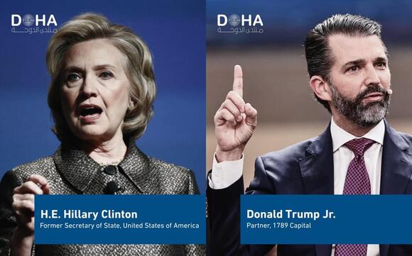 Wild Speakers Lineup at Doha Event Includes Hillary Clinton, Don Jr ...