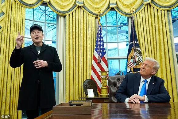 Trump's reaction to seeing Elon Musk dressed in a suit and tie is ...