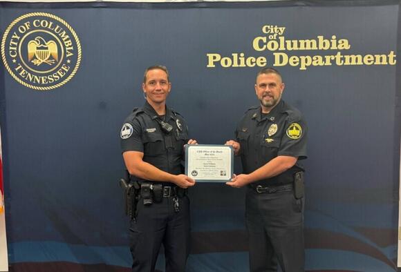 Columbia Police Names May’s Officer of the Month
