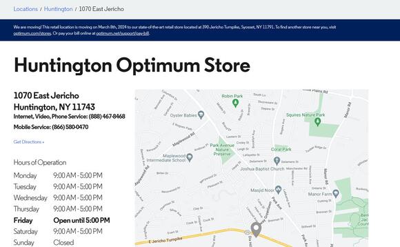 Optimum Store Moving Out of Huntington on Friday - NewsBreak
