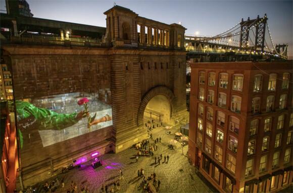 Interactive video art series to light up Dumbo’s iconic infrastructure ...
