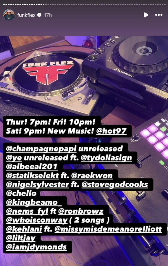 Funk Flex Confuses Fans By Teasing Unreleased Drake and Kanye West ...