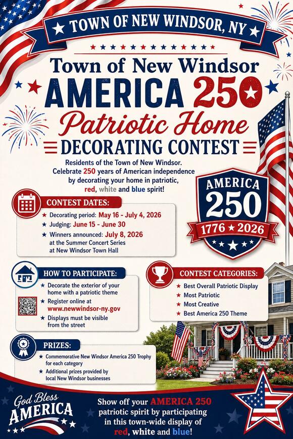 New Windsor Launches America 250 Home Decorating Contest - NewsBreak