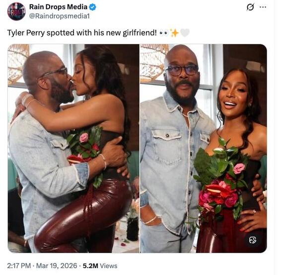 Tyler Perry and Marlo Hampton Kissing Photo Is AI - NewsBreak