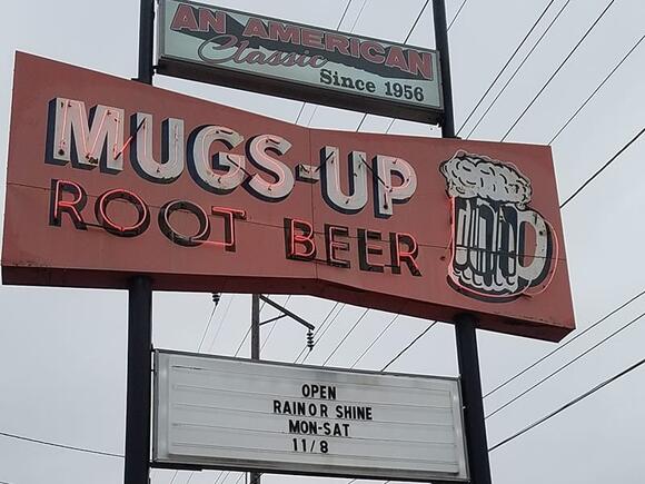 An iconic root beer stand in Independence, Missouri: Mugs-Up Drive-In ...