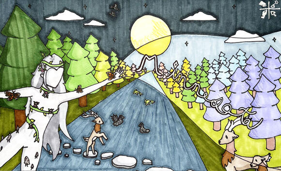 Two ERHS students place in state Youth Art Month flag contest - NewsBreak