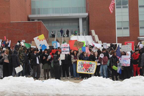Dundalk High School students protest against ICE - NewsBreak