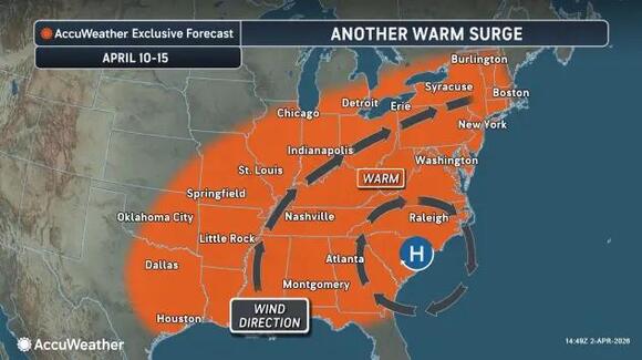 Wild temperature swings, rain to impact East before calmer pattern ...