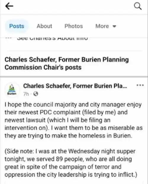 Burien resident Charles Schaefer files lawsuit alleging City of Burien ...
