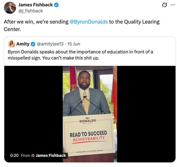 MAGA Star Mocked Over Embarrassing Typo at Literacy Event - NewsBreak