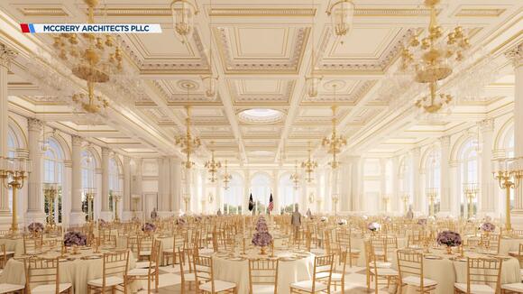White House ballroom expected to be completed by 2028 - NewsBreak